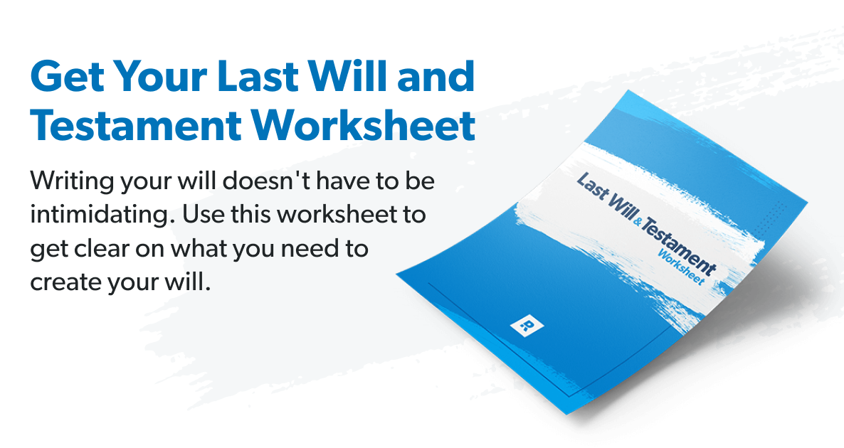 Last Will and Testament Worksheet - Ramsey