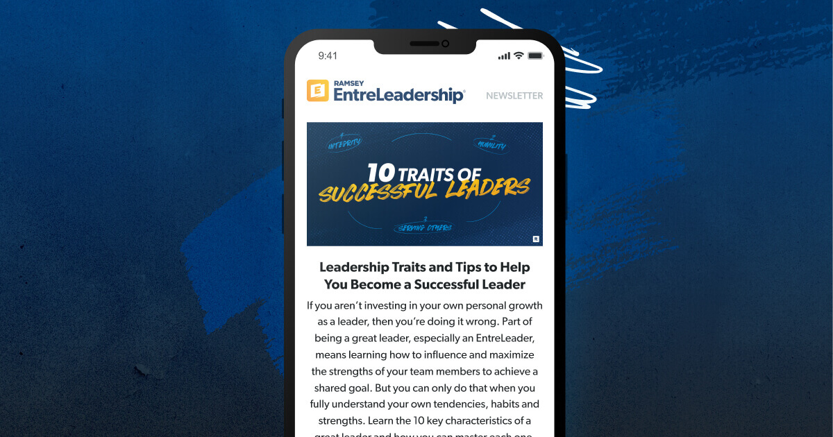 EntreLeadership Newsletter Opt-in - Ramsey